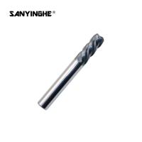 China CNC Carbide 4 Flutes Corner Radius End Mill Cutter For Metal R2.0 10x75mm for sale