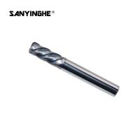 China CNC Carbide 4 Flutes Corner Radius End Mill Cutter For Metal R2.0 10x75mm for sale
