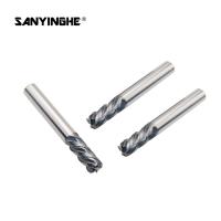 China CNC Carbide 4 Flutes Corner Radius End Mill Cutter For Metal R2.0 10x75mm for sale