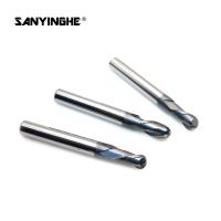 China 4 Flute Ballnose Spiral Solid Carbide End Mills Cnc Router Bits 5mm 10mm Milling Cutter For CNC Milling for sale