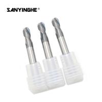 China 4 Flute Ballnose Spiral Solid Carbide End Mills Cnc Router Bits 5mm 10mm Milling Cutter For CNC Milling for sale
