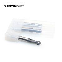 China 4 Flute Ballnose Spiral Solid Carbide End Mills Cnc Router Bits 5mm 10mm Milling Cutter For CNC Milling for sale