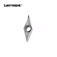 China VCGT160404 Cemented Carbide CNC Lathe Cutting Tools For Aluminum Outer Round Diamond Blade for sale