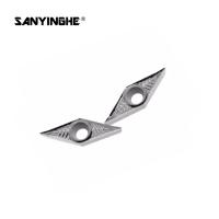 China VCGT160404 Cemented Carbide CNC Lathe Cutting Tools For Aluminum Outer Round Diamond Blade for sale
