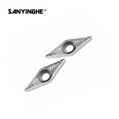 China VCGT160404 Cemented Carbide CNC Lathe Cutting Tools For Aluminum Outer Round Diamond Blade for sale