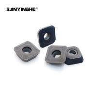China Carbide CNC Face Milling Inserts Indexable Cutter Blade R245-12T3M-PM For Roughing Tungsten Carbide Face Milling Cutter for sale