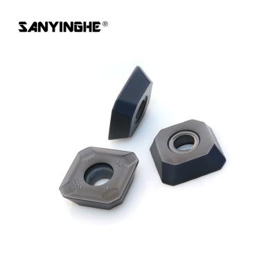 China Carbide CNC Face Milling Inserts Indexable Cutter Blade R245-12T3M-PM For Roughing Tungsten Carbide Face Milling Cutter for sale