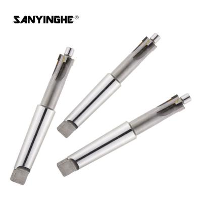 China Alloy Inlaid Taper Shank End Mill Cutting Tools Countersunk Head Reduced Shank Carbide End Mill for sale