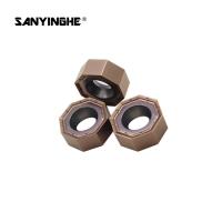 China ONMU050505 Tungsten Carbide Milling Inserts For Stainless Steel Cast Iron Steel for sale