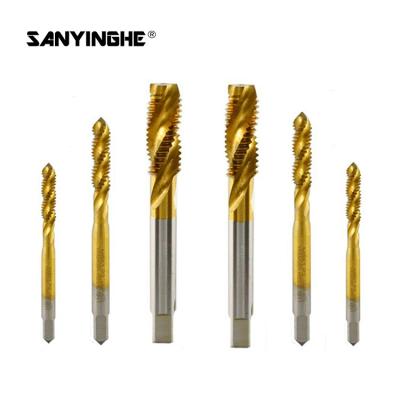 China Titanium-Plated Cobalt-Containing Tap Spiral Tapping Stainless Steel Special Machine Tap High-Speed Steel for sale
