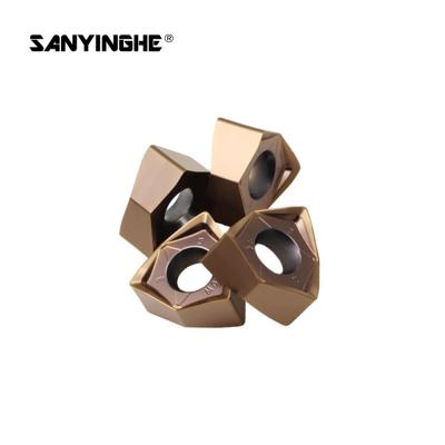 China WNMU080608 Carbide Milling Inserts 90 Degree 6 Angle Double-Sided Milling Cutter Cast Iron for sale