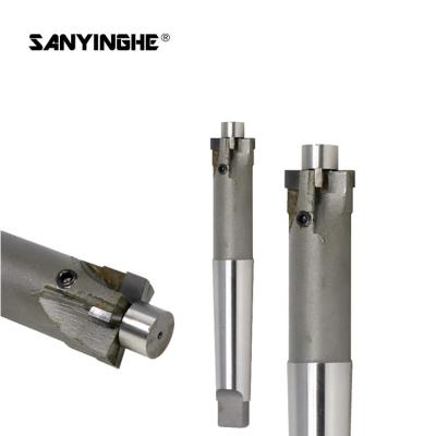 China Movable Carbide Milling Cutter Taper Shank Countersunk Head Tungsten Steel Insert Round Hole for sale