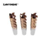 China 12mm Long Shank End Mill HRC55-60 4 Flutes CNC Milling Cutter  Flat Carbide for sale