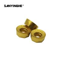 China Round CNC Carbide Milling Inserts Cutter RCKT10T3MO PVD Coated for sale