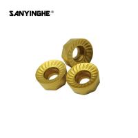 China Round CNC Carbide Milling Inserts Cutter RCKT10T3MO PVD Coated for sale