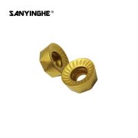 China Round CNC Carbide Milling Inserts Cutter RCKT10T3MO PVD Coated for sale