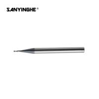China HRC50 Tungsten Micro Solid Carbide End Mills 2 Flute 1.1mm Ball Nose Milling Cutter for sale