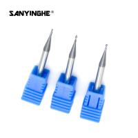 China HRC50 Tungsten Micro Solid Carbide End Mills 2 Flute 1.1mm Ball Nose Milling Cutter for sale