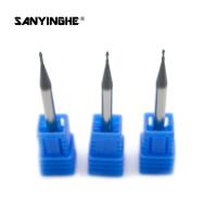 China HRC50 Tungsten Micro Solid Carbide End Mills 2 Flute 1.1mm Ball Nose Milling Cutter for sale