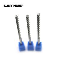 China Tungsten Carbide Spiral Router Bits CNC End Mill 2/3/4 Flutes Milling Cutter For Aluminum Coppe for sale