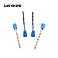 China Tungsten Carbide Spiral Router Bits CNC End Mill 2/3/4 Flutes Milling Cutter For Aluminum Coppe for sale