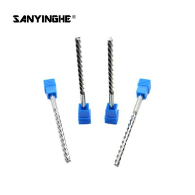 China Tungsten Carbide Spiral Router Bits CNC End Mill 2/3/4 Flutes Milling Cutter For Aluminum Coppe for sale
