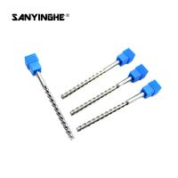 China Tungsten Carbide Spiral Router Bits CNC End Mill 2/3/4 Flutes Milling Cutter For Aluminum Coppe for sale
