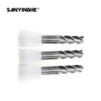 China Single 2 3 Flute End Mill Cnc Carbide Router Bit Aluminum Milling Cutter CAD CAM Spiral Cutting Tool for sale