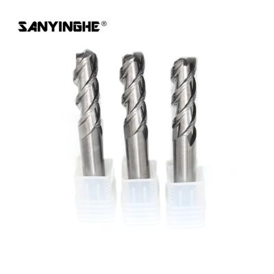 China Single 2 3 Flute End Mill Cnc Carbide Router Bit Aluminum Milling Cutter CAD CAM Spiral Cutting Tool for sale