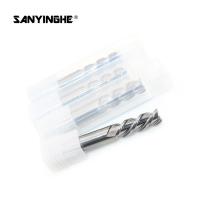 China Single 2 3 Flute End Mill Cnc Carbide Router Bit Aluminum Milling Cutter CAD CAM Spiral Cutting Tool for sale
