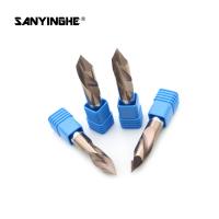 China Customize 60 / 90 Degree Solid Carbide End Mills D6X15X50X2T External Chamfer End Mill CNC Machine for sale