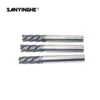 China 4mm Solid Carbide End Mills  50Lx4F Ball Nose Milling Cutter HRC45 HRC55 HRC60 HRC65 for sale