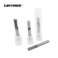 China 4mm Solid Carbide End Mills  50Lx4F Ball Nose Milling Cutter HRC45 HRC55 HRC60 HRC65 for sale