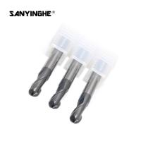 China 2 Flute Ballnose Solid Carbide End Mills Spiral R3.0 Corner Radius Roughing for sale