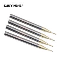 China 2 Flute CNC Carbide End Mill Bit  D1mm D2.5mm HRC63 Micro Square Cutting Tool for sale