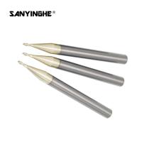 China 2 Flute CNC Carbide End Mill Bit  D1mm D2.5mm HRC63 Micro Square Cutting Tool for sale