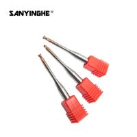 China Two Flutes Cnc Solid Carbide End Mills Flat Micro Milling Cutter For 0.1mm Milling Cutter Tools Hard Steel for sale