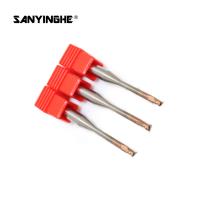 China Two Flutes Cnc Solid Carbide End Mills Flat Micro Milling Cutter For 0.1mm Milling Cutter Tools Hard Steel for sale