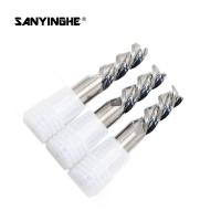 China 3 Flutes Flatten Aluminum End Mills Tungsten Solid Carbide Thread Mills for sale