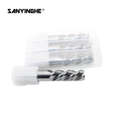 China 3 Flutes Flatten Aluminum End Mills Tungsten Solid Carbide Thread Mills for sale