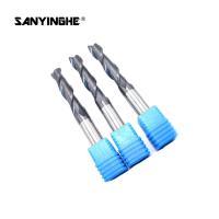 China 2 Flute Carbide Square End Mill Cutter CNC Hard Milling End Mills for sale
