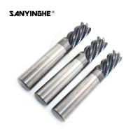 China Tungsten Carbide CNC Roughing Milling Cutter HRC50 HRC55 6 Flutes End Mill 10mm Router Bits for sale