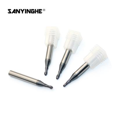 China 6mm 8mm CNC Ball Nose End Mill Corner Radius Milling Cutter For Steel HRC45 HRC55 HRC65 2 4 6 Flute for sale