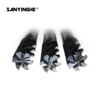 China Solid Carbide 3 Flute Roughing End Mills CNC Flat Milling Cutter Router Bits Threaded Mills Cutting Tools for sale