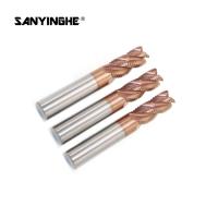 China 4 Flutes Flat CNC Carbide Roughing End Mills HRC45 55 60 65 Hard Milling Cutter Tool for sale