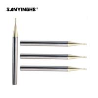 China HRC63 Tungsten Carbide Corner Radius End Mill Micro Corner Radius Milling Cutter for sale