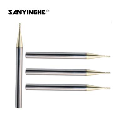 China HRC63 Tungsten Carbide Corner Radius End Mill Micro Corner Radius Milling Cutter for sale