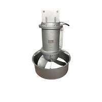 China 5KW 7 .5HP sewage agitator mixer   material on cast iron motor with SS 304 ring and impeller good quality for sale
