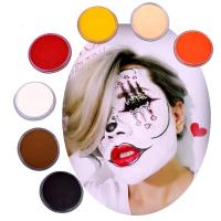 China 30G Face Paint Quality Professional Water Based Single Cake Face & Body Makeup Supplies for Adults, Kids & SFX for sale