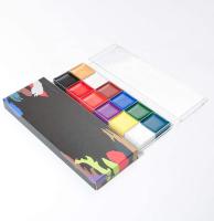 China Professional Face Paint Kit 12 Colors Halloween Body Paint Oil Based Party Fancy Make Up Non Toxic SFX Cosplay Makeup Palette for sale